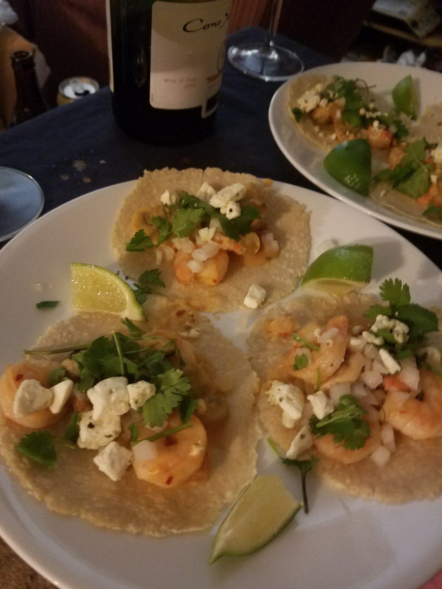 More leftovers, and more shrimp – March of Tacos